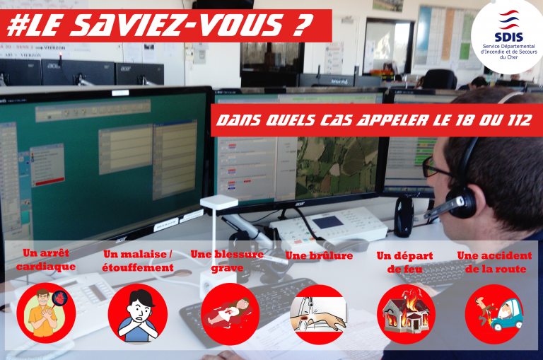 Quand et comment appeler les secours – pompiers18.fr