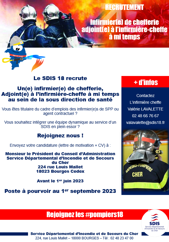 pompiers18.fr – Site officiel des pompiers du Cher
